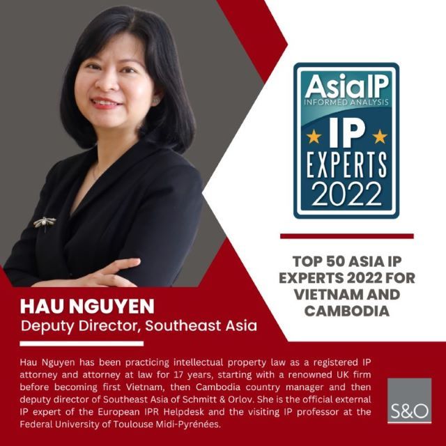 Congratulations to Hau Nguyen who is ranked in Top 50 ASIA IP Expert 2022 in both Vietnam and ...